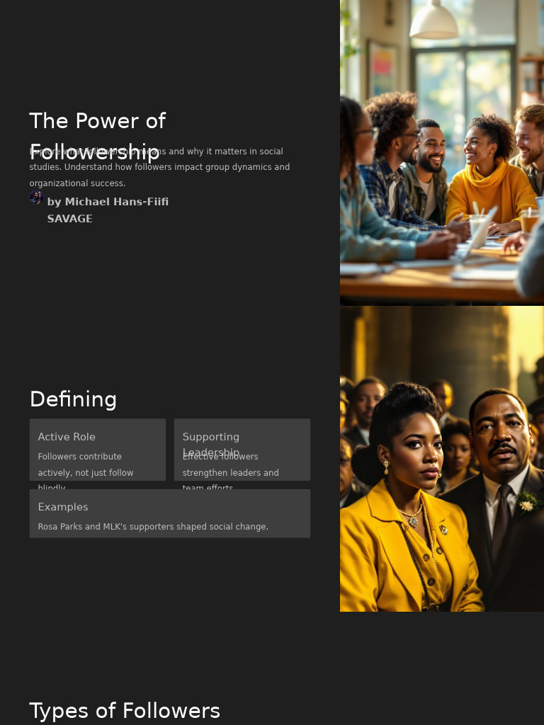 The Power of Followership | PDF | Critical Thinking | Thought