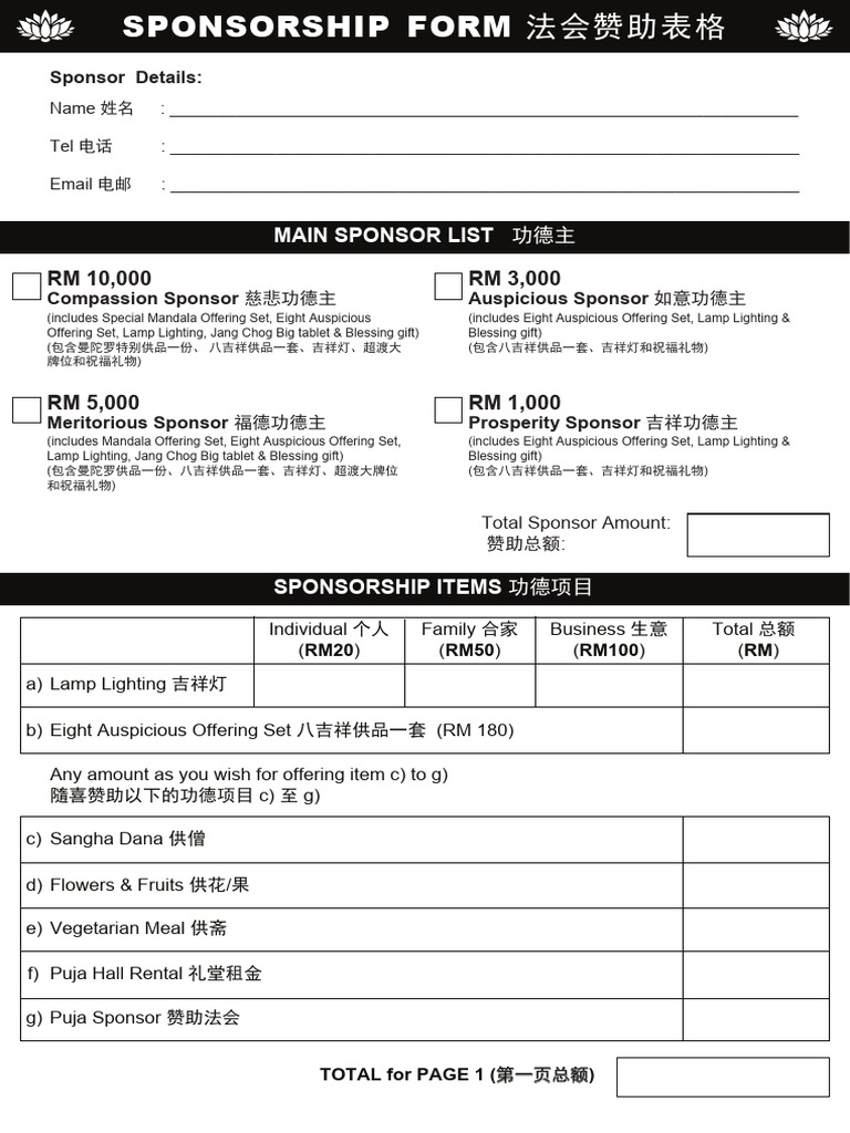 2025 - Guru R & SMGP Sponsor Form - R3 | PDF