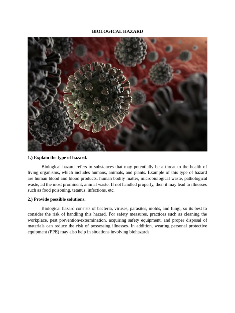Biological Hazard | PDF