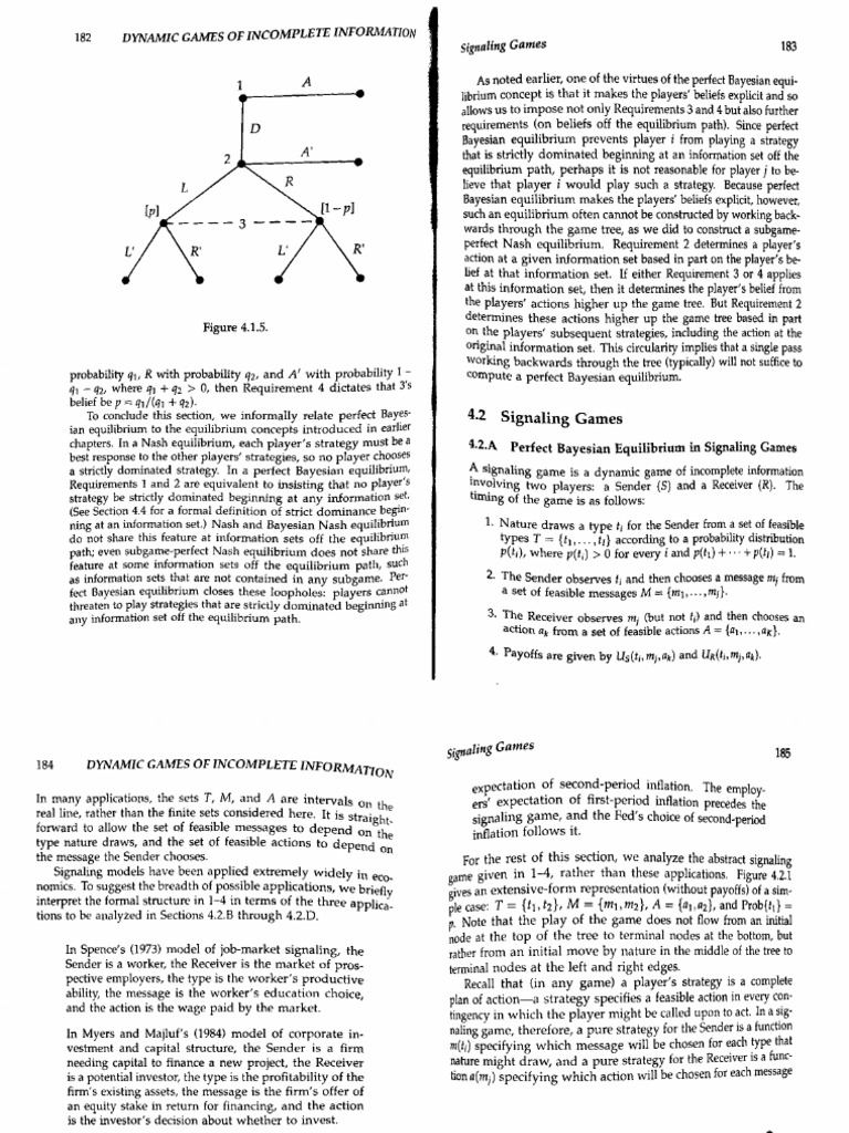 Perfect Bayesian Equilibrium Explained | PDF | Quantitative Research ...