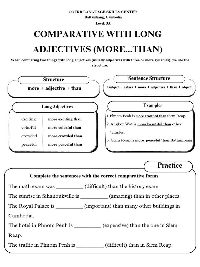 Week 4 Long Adjectives | PDF | Fireworks