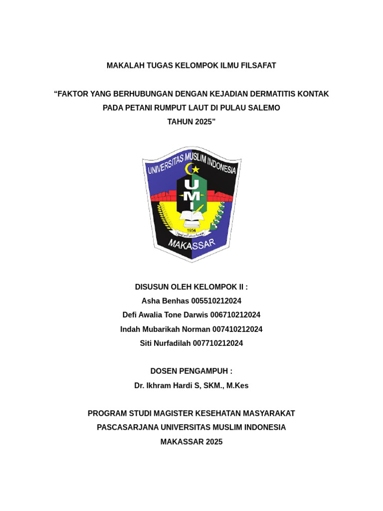 Contoh Makalah Tugas Kelompok | PDF