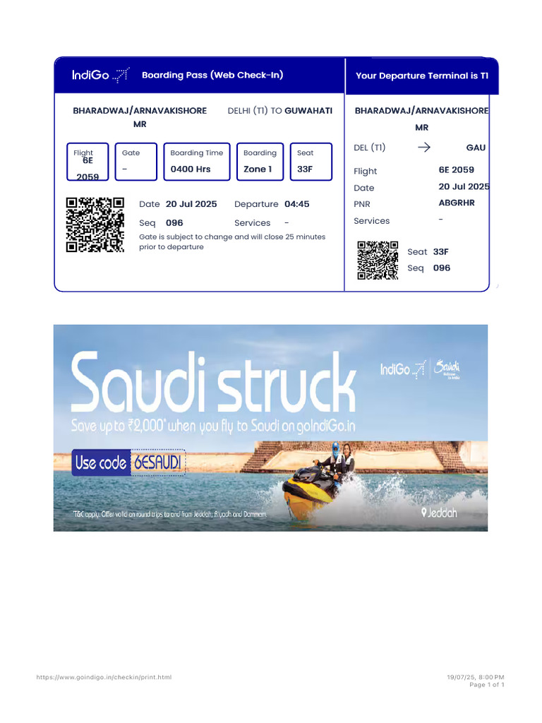 Flight Ticket | PDF