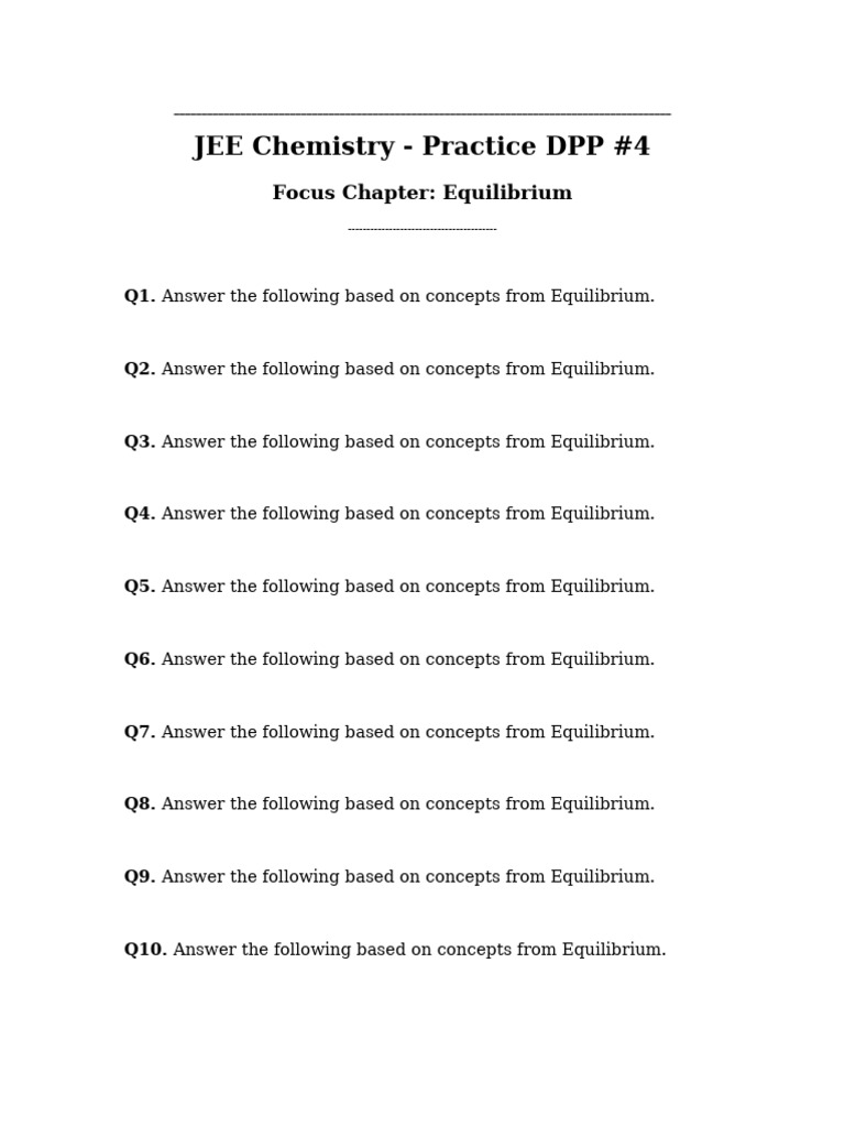 Styled DPP 4 Equilibrium | PDF