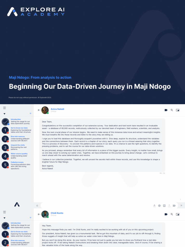 Maji Ndogo Part 1 - Slides | PDF | Table (Database) | Databases