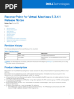 Dell RecoverPoint VMs 6.0.1 Admin Guide | PDF | Virtual Machine | Software