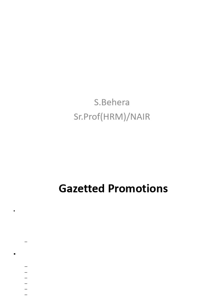 Railway Gazetted Promotions Guide | PDF | Government