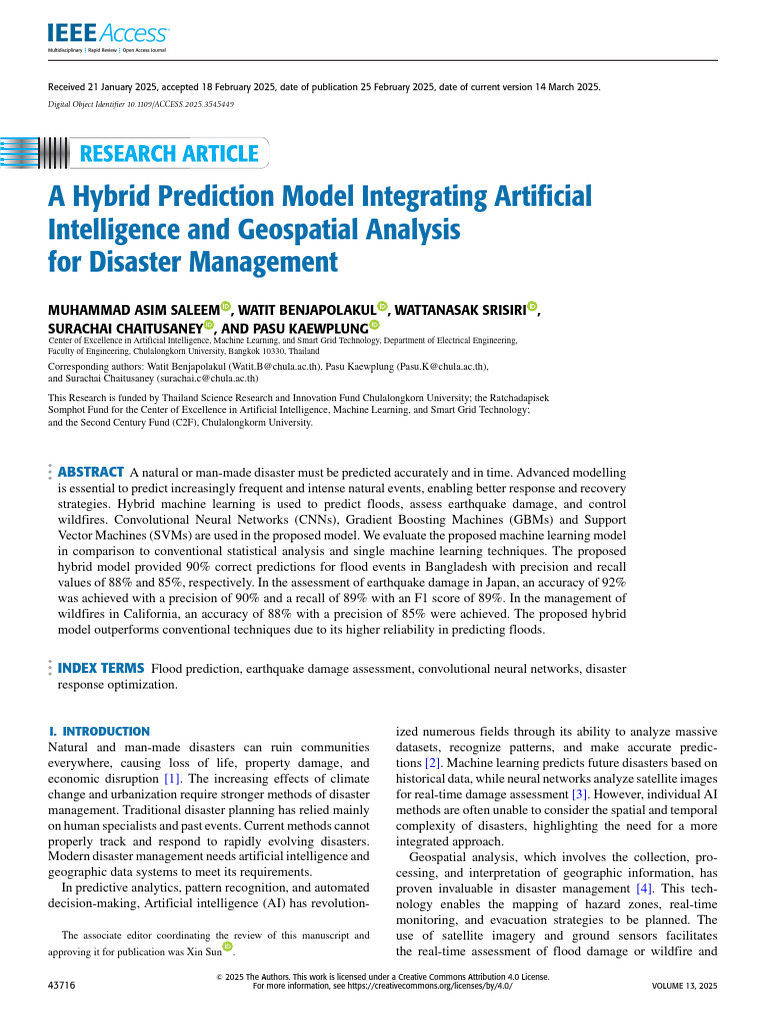 A Hybrid Prediction Model Integrating Artificial Intelligence and ...