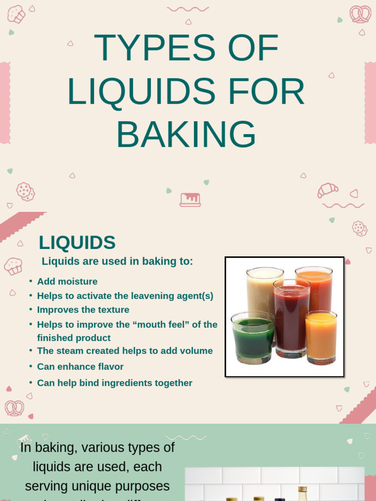 Types of Liquid For Baking 1 | PDF | Baking | Breads