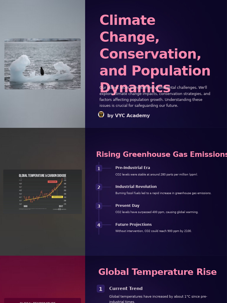 Climate Change Conservation and Population Dynamics | PDF | Climate ...