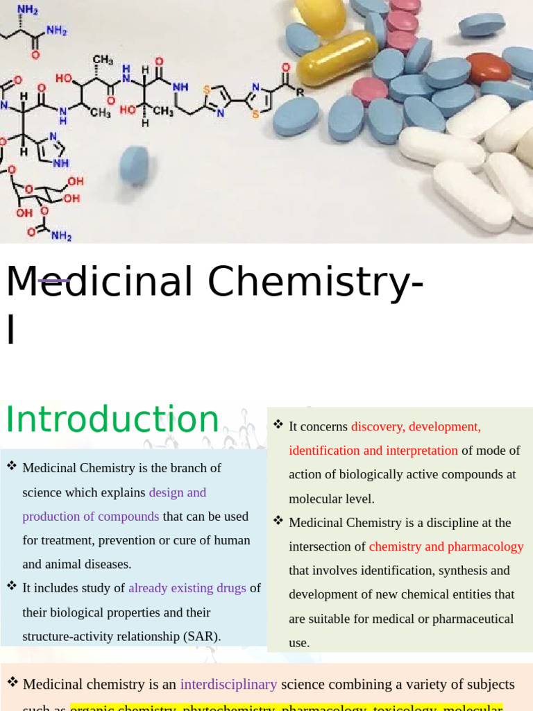 Introduction to Medicinal Chemistry | PDF | Pharmacology | Medicinal ...