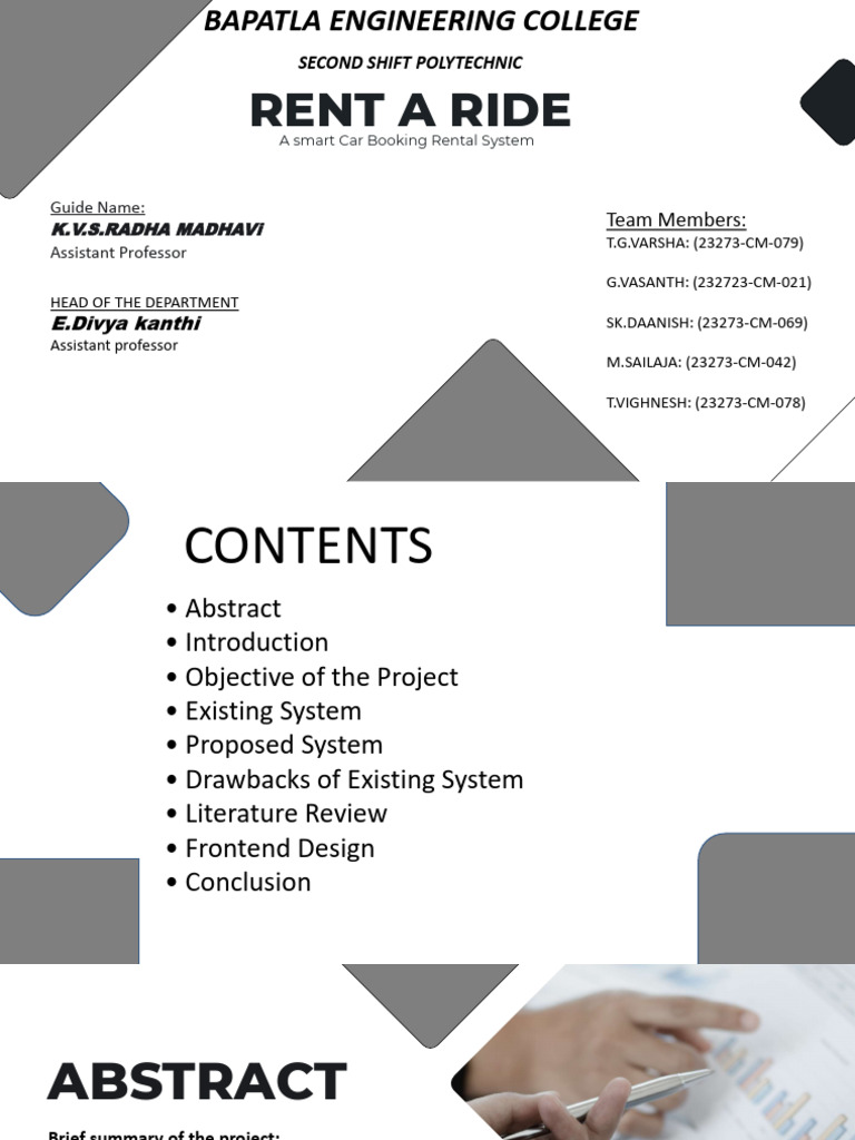 Car Rental Project Presentation | PDF | Car Rental