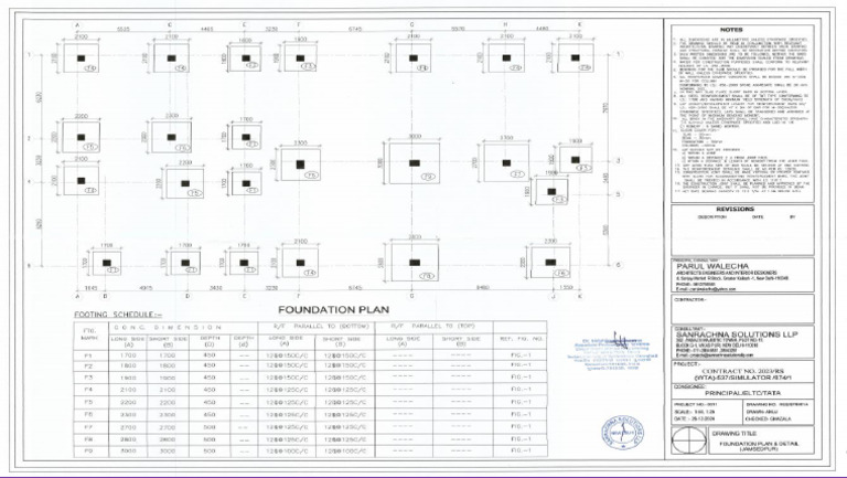 Footing Drawing | PDF