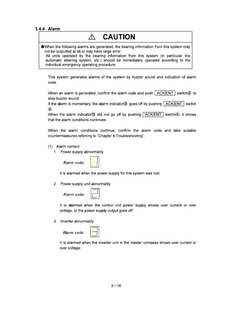 Gyro Alarm. Tg-8000 | PDF