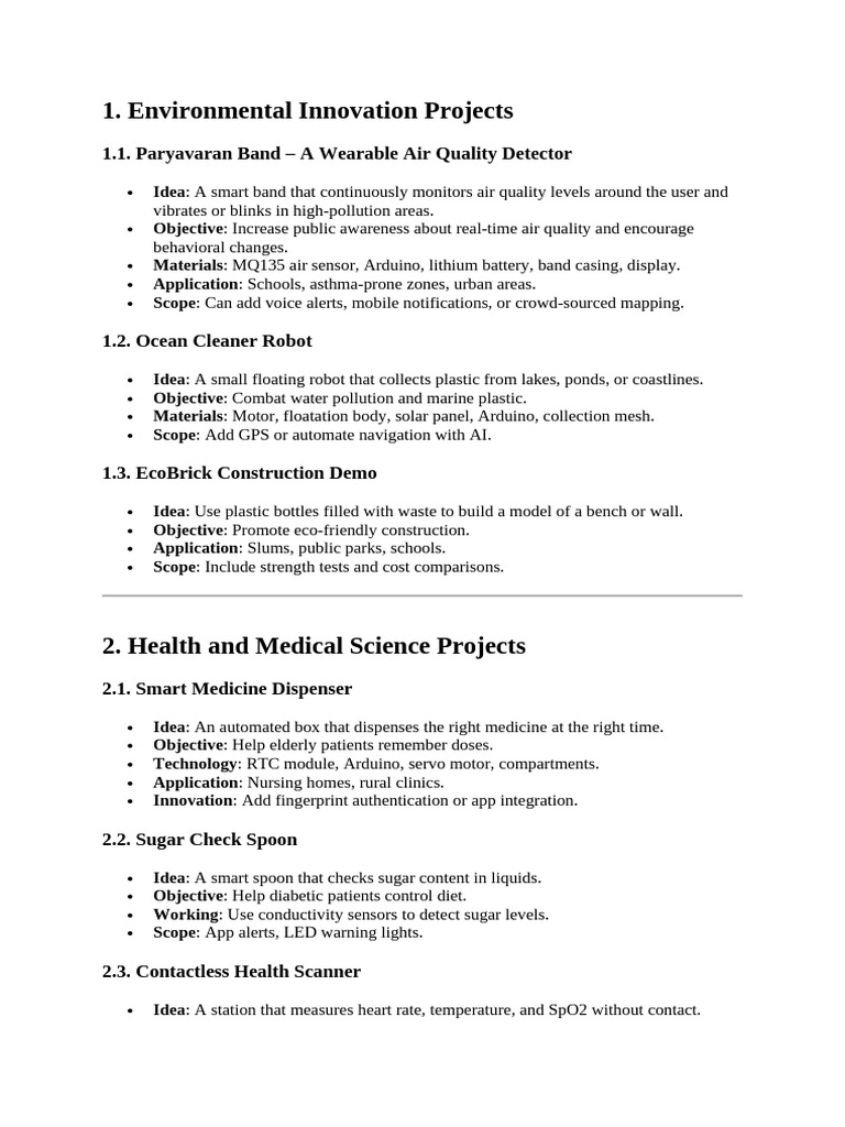 Innovative Science Ideas | PDF | Artificial Intelligence | Intelligence ...