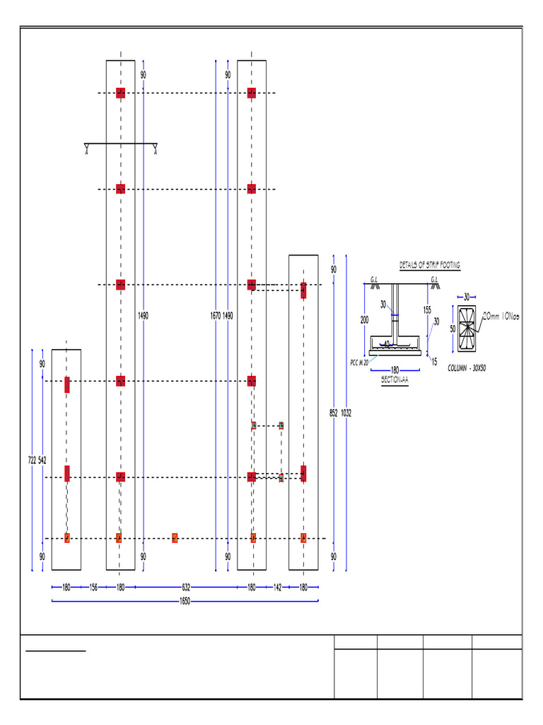 Strap Footing Details | PDF