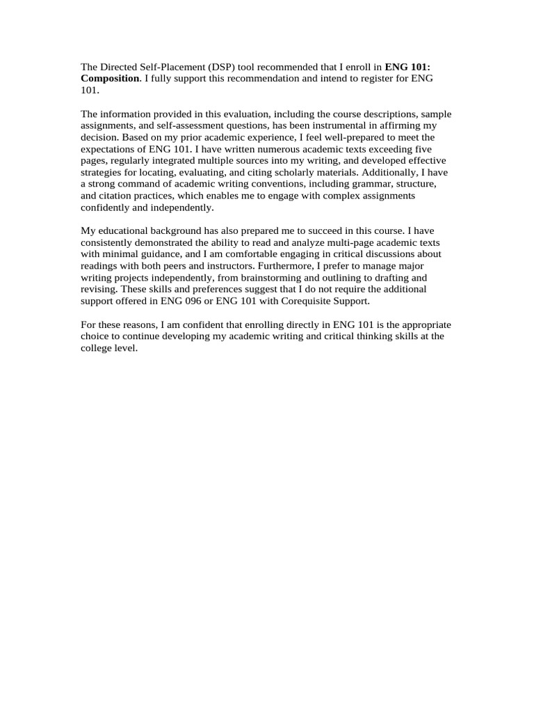 The Directed Self - Docx 9 | PDF