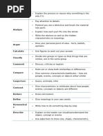 Glossary of Instructional Words | PDF | Reason | Argument