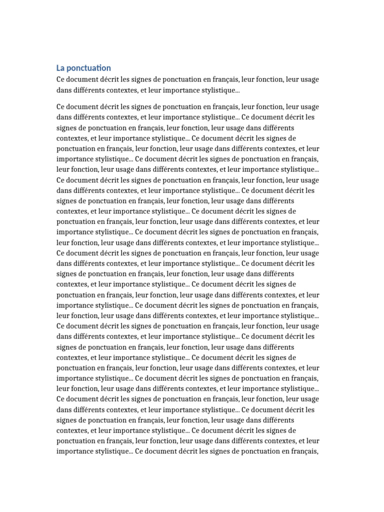 Signes de ponctuation en français | PDF | Ponctuation | Orthographie