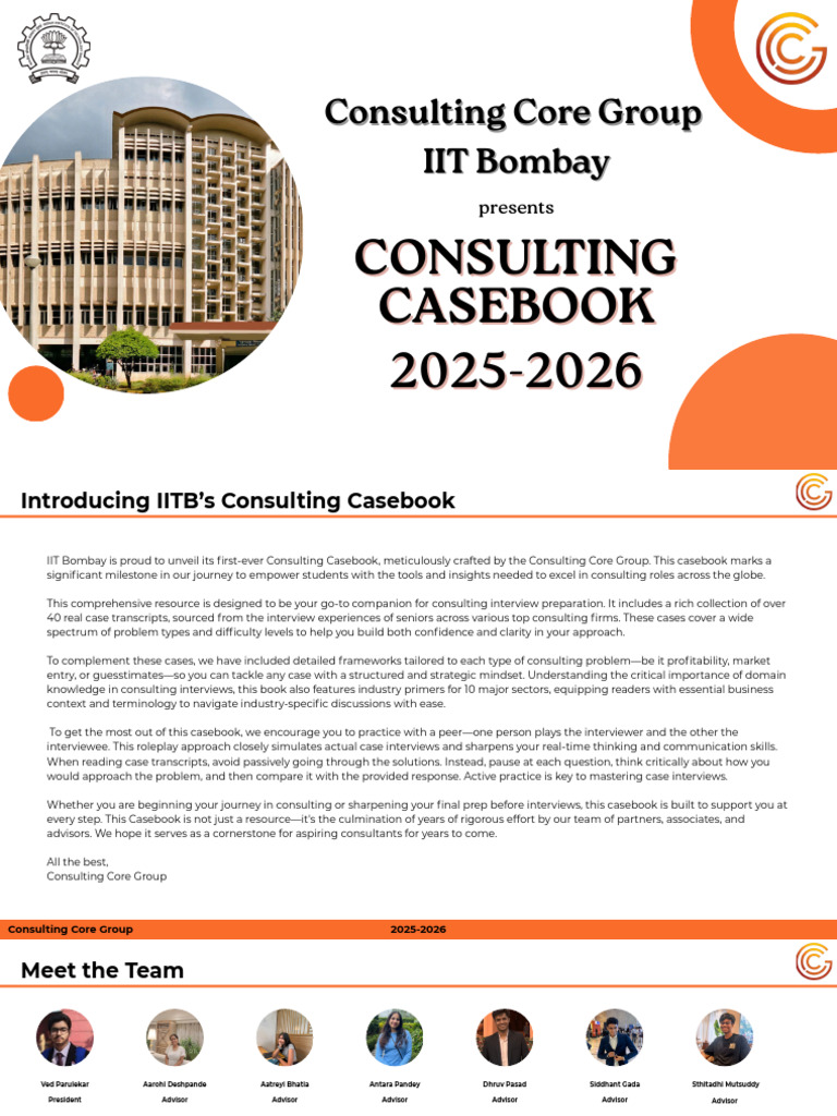 IITB Consulting Casebook 2025-26-1753484742 | PDF | Learning | Cognition