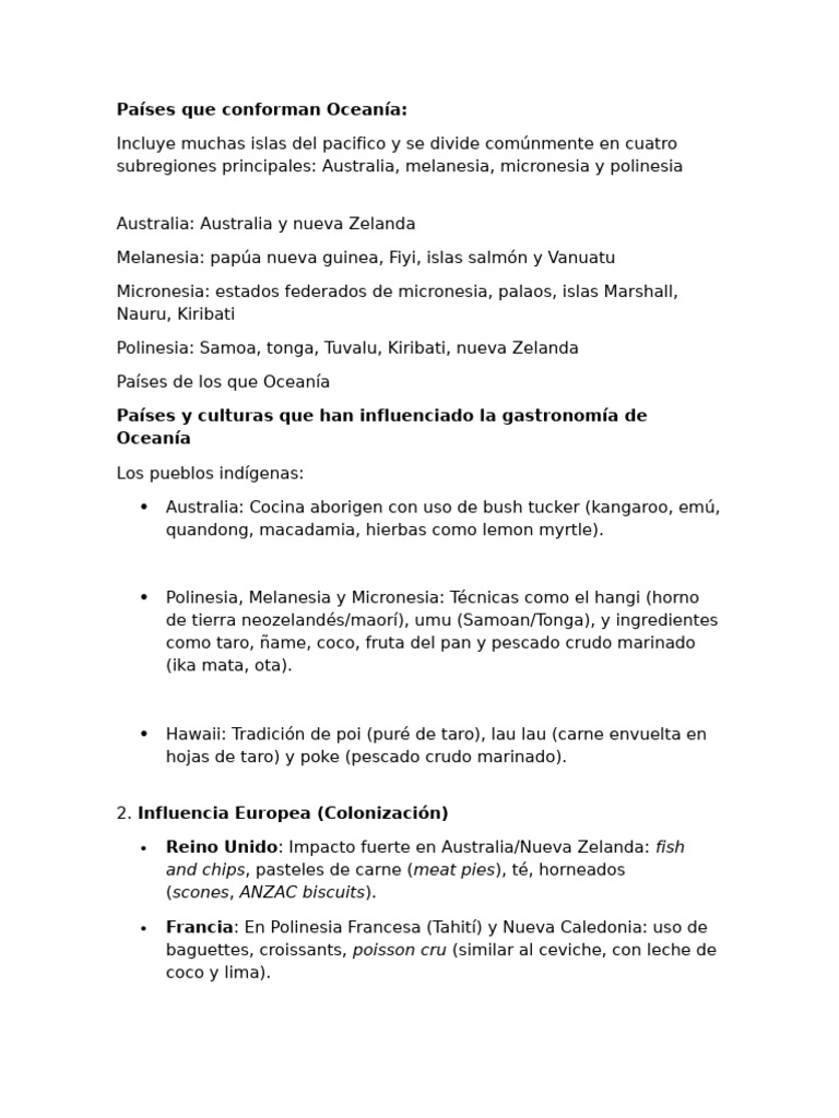 Oceania | PDF | Oceanía | Polinesia