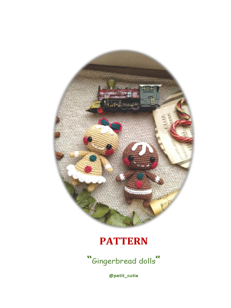 Gingerbread Doll Crochet Pattern | PDF | Crochet | Yarn