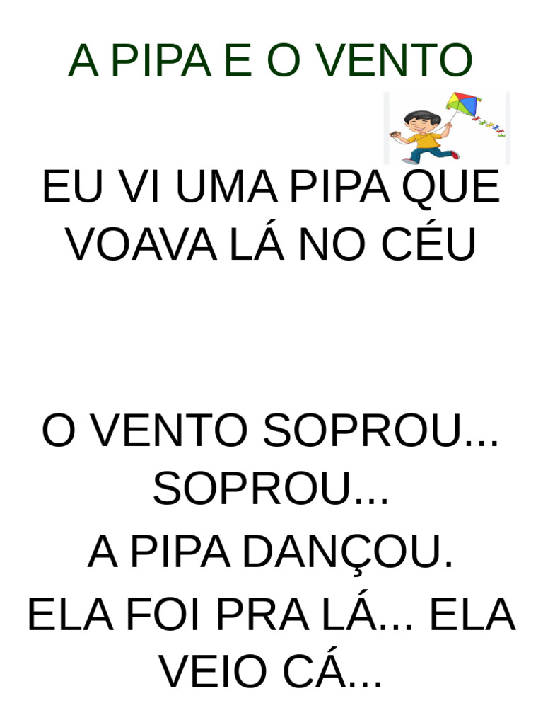 Texto A Pipa e o Vento | PDF