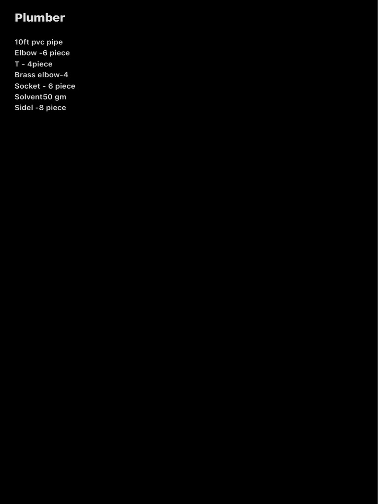 Plumber | PDF