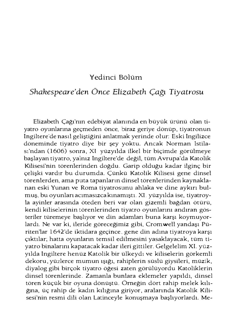Mina Urgan Ingiliz Edebiyati Tarihi Yapi Kredi Yayinlari 2003 8S6t | PDF