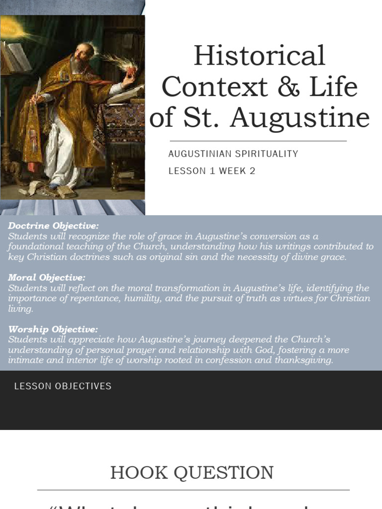 Historical Context Life of ST | PDF | Augustine Of Hippo | Roman Empire