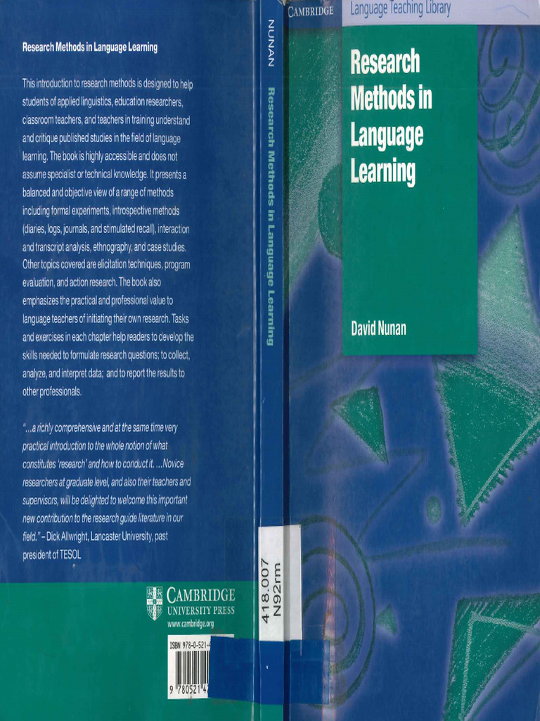 Nunan-Research Methods LT | PDF