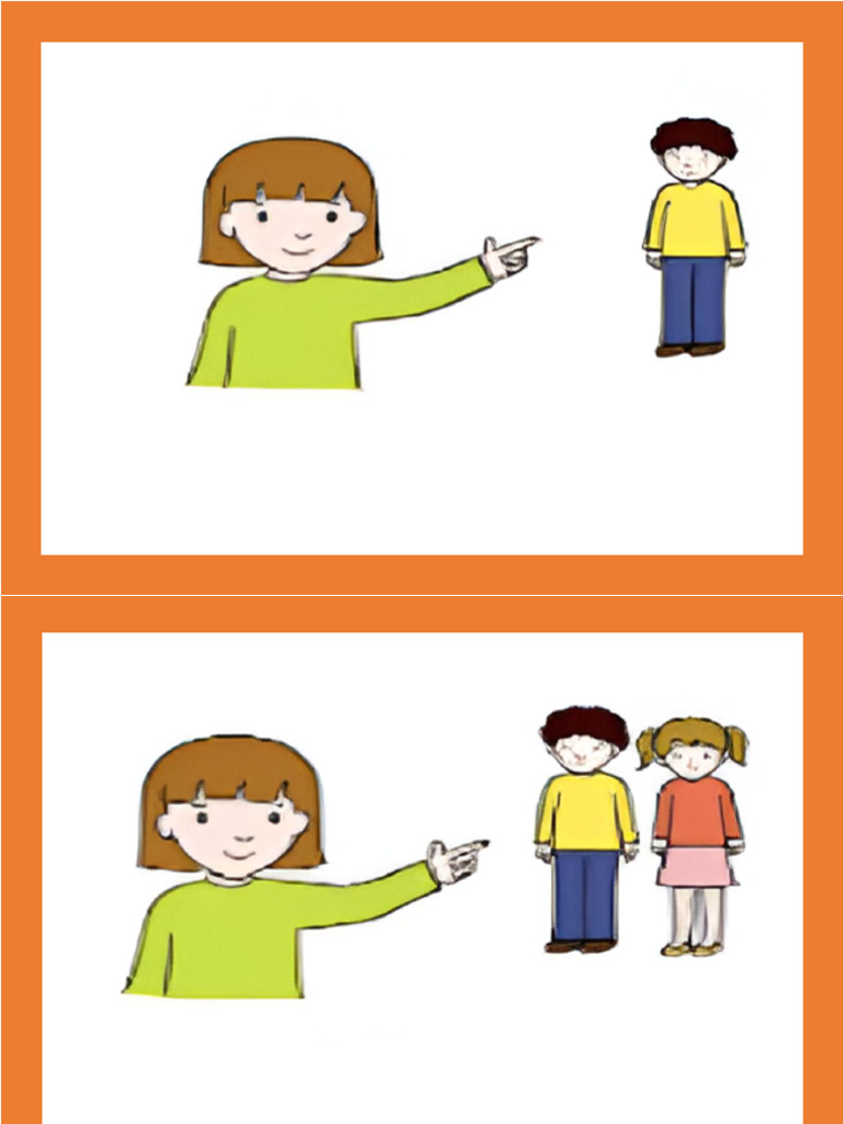 Pronoun Visual Flashcard | PDF