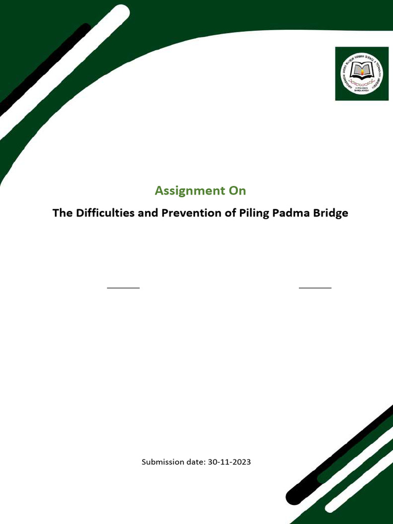 Padma River Piling SHOBUJ 1 | PDF | Geotechnical Engineering | Civil Engineering