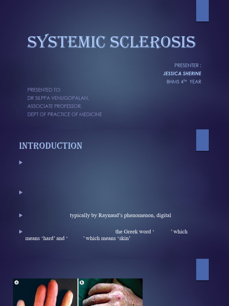 Systemic Sclerosis Pdf Medical Specialties Diseases And Disorders