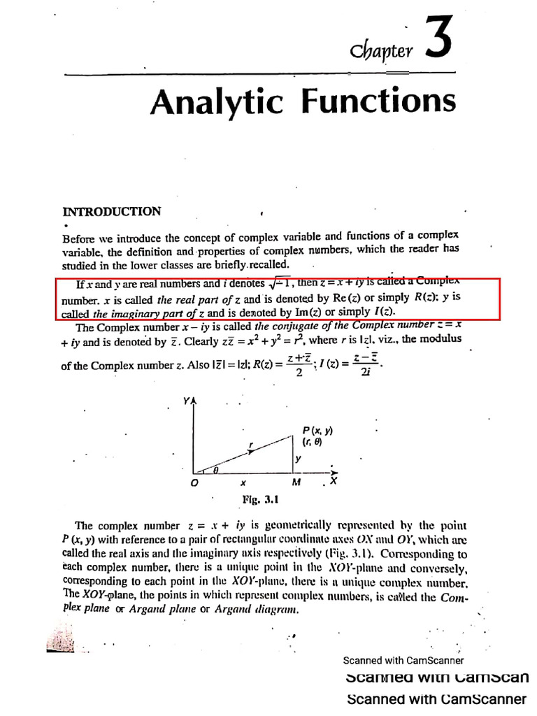 Analytic Functions | PDF