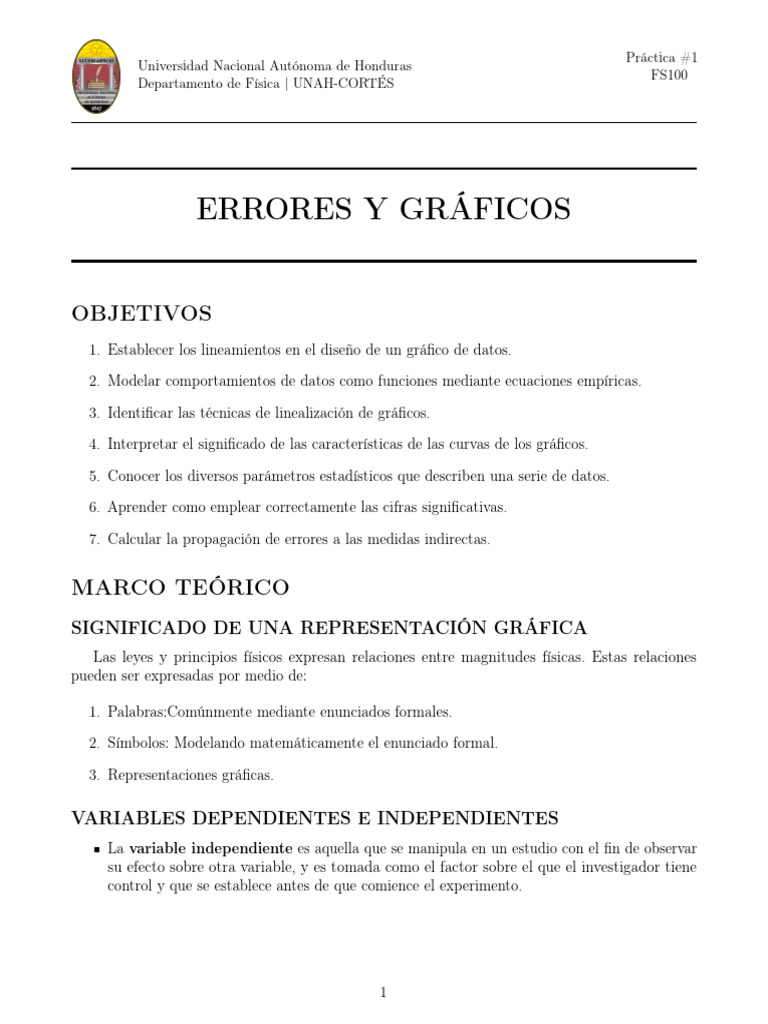 01 Errores y Gráficos FS100 Iipac25 | PDF | Medición | Linealidad
