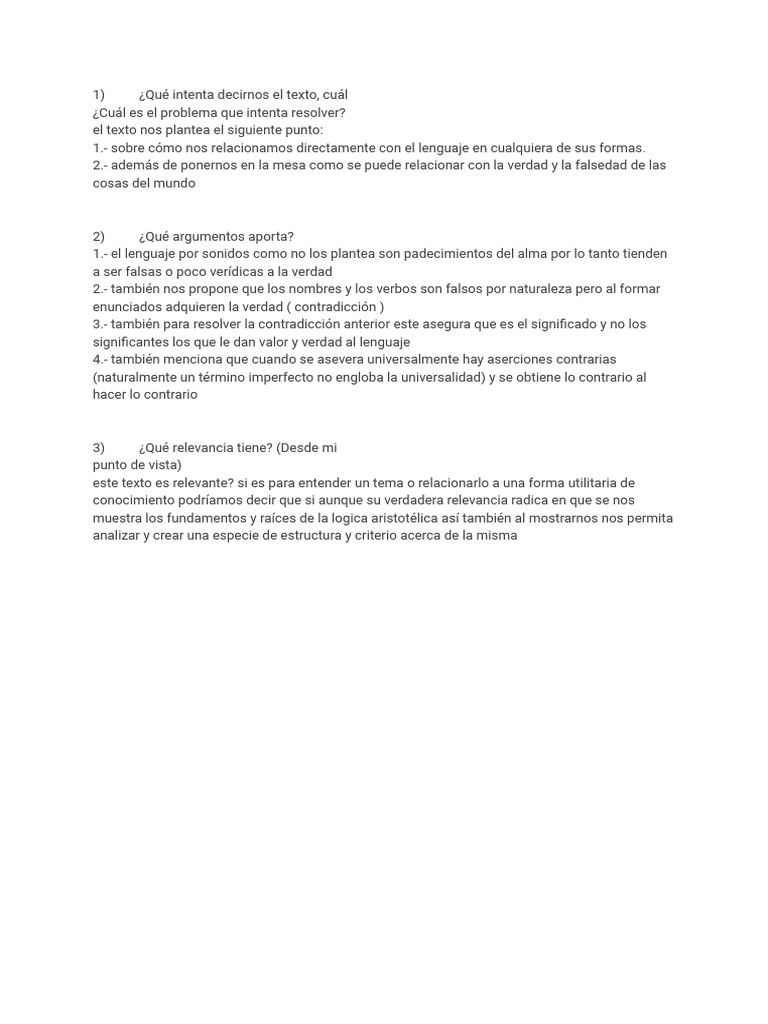 Questionario Generico Respondido | PDF