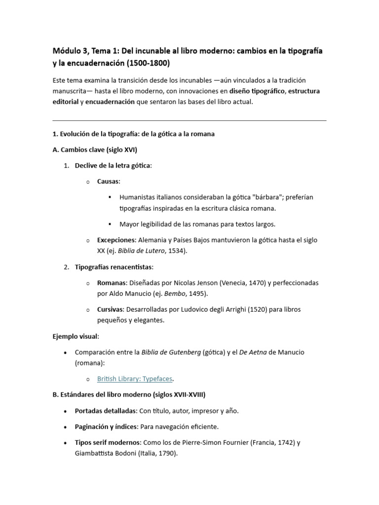 Historia de La Edición GUÍA AUTODIDACTA MÓDULO3 | PDF | Tipografía | Libros