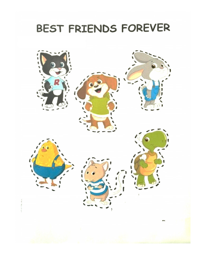 Best Friends Forever Puppets Templates | PDF