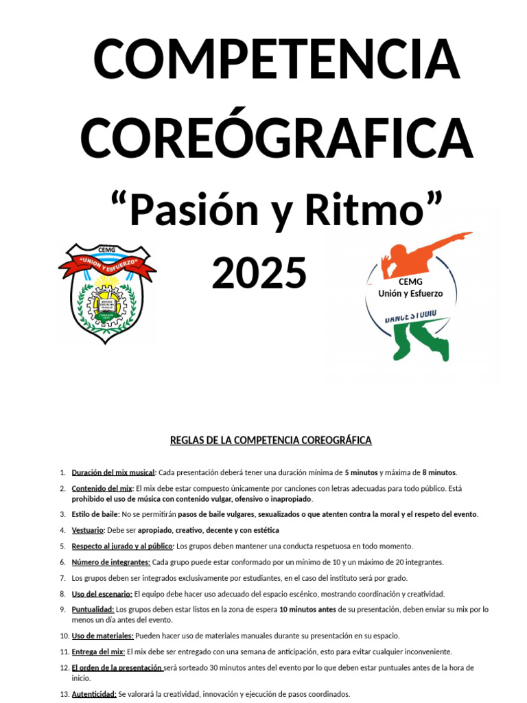 Bases para Coreografia | PDF | Bailes | Coreografía