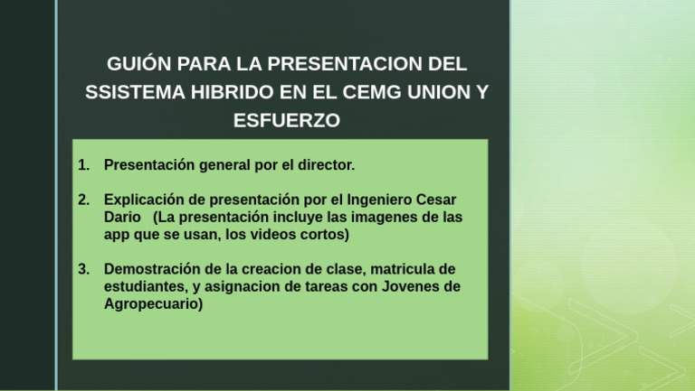 Guion Del Sistema Hibrido | PDF