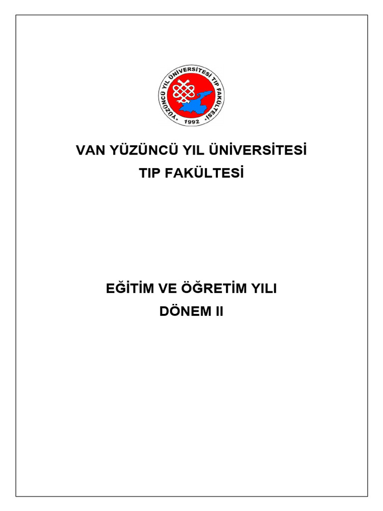 2024-2025 DONEM II Lisans Ders Programi | PDF