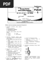 Prediksi2 Soal KSR Biologi 2025 | PDF