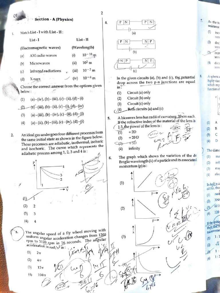 Neet 2022 Question Paper q1 | PDF | Alternating Current | Magnetic Field