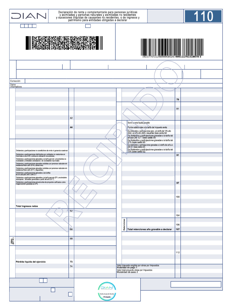 Renta Optima Service Sas 2023 | PDF | Impuestos | Economias