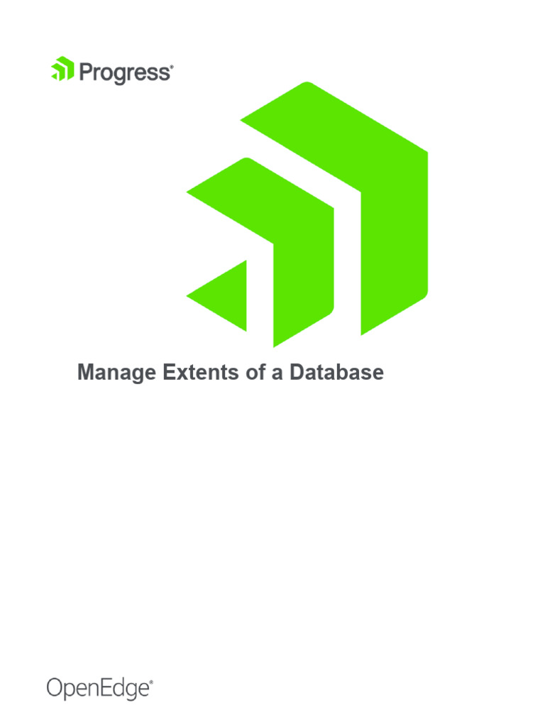 Openedge Database Extents | PDF | Databases | Computer File