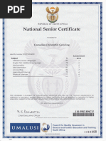 Matric Certificate | PDF
