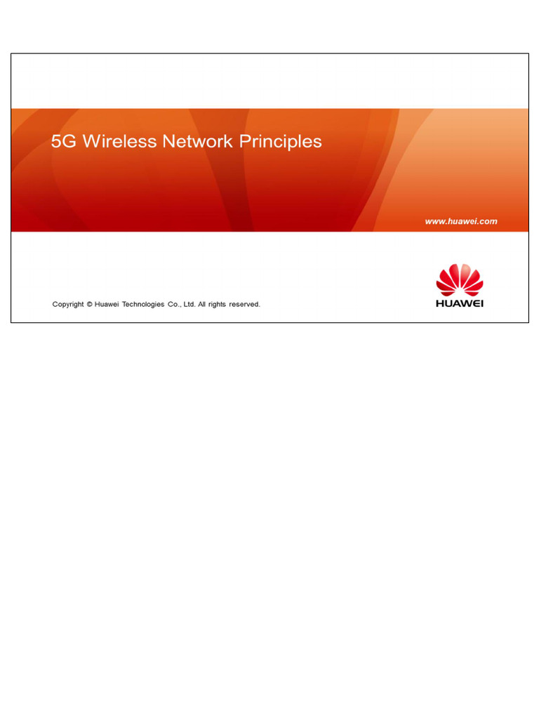 1-5G Wireless Network Principles | PDF | Computer Network | Wireless Network