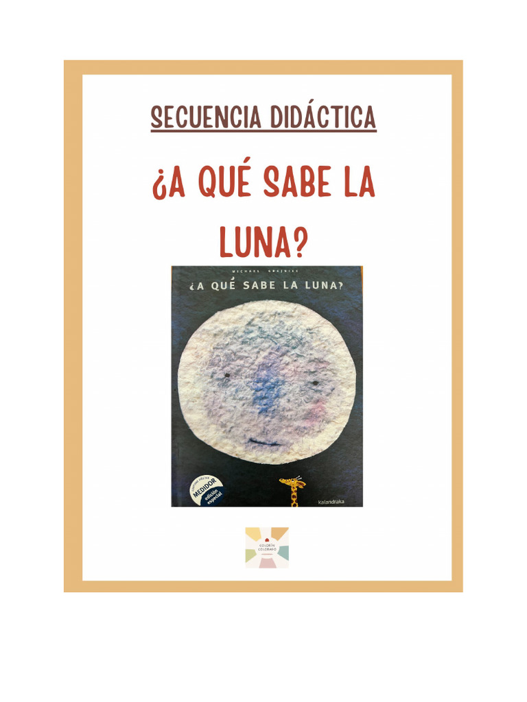 Secuencia Didáctica - ¿A Qué Sabe La Luna | PDF | Escritura | Puntuación