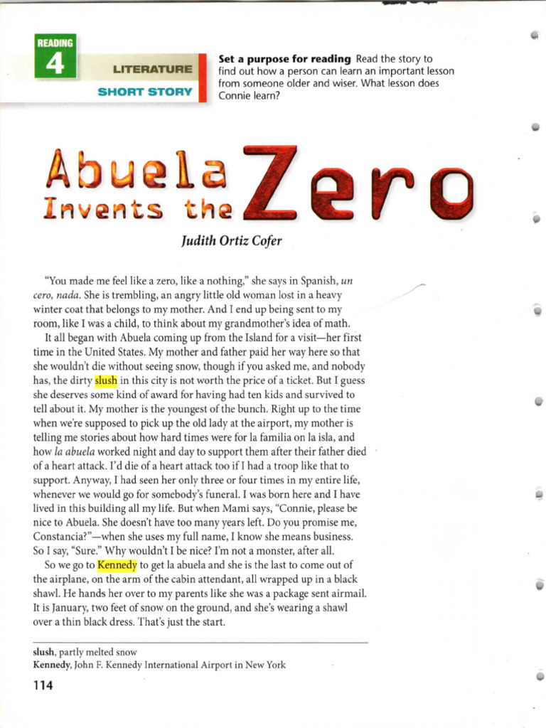 Abuela Invents The Zero | PDF